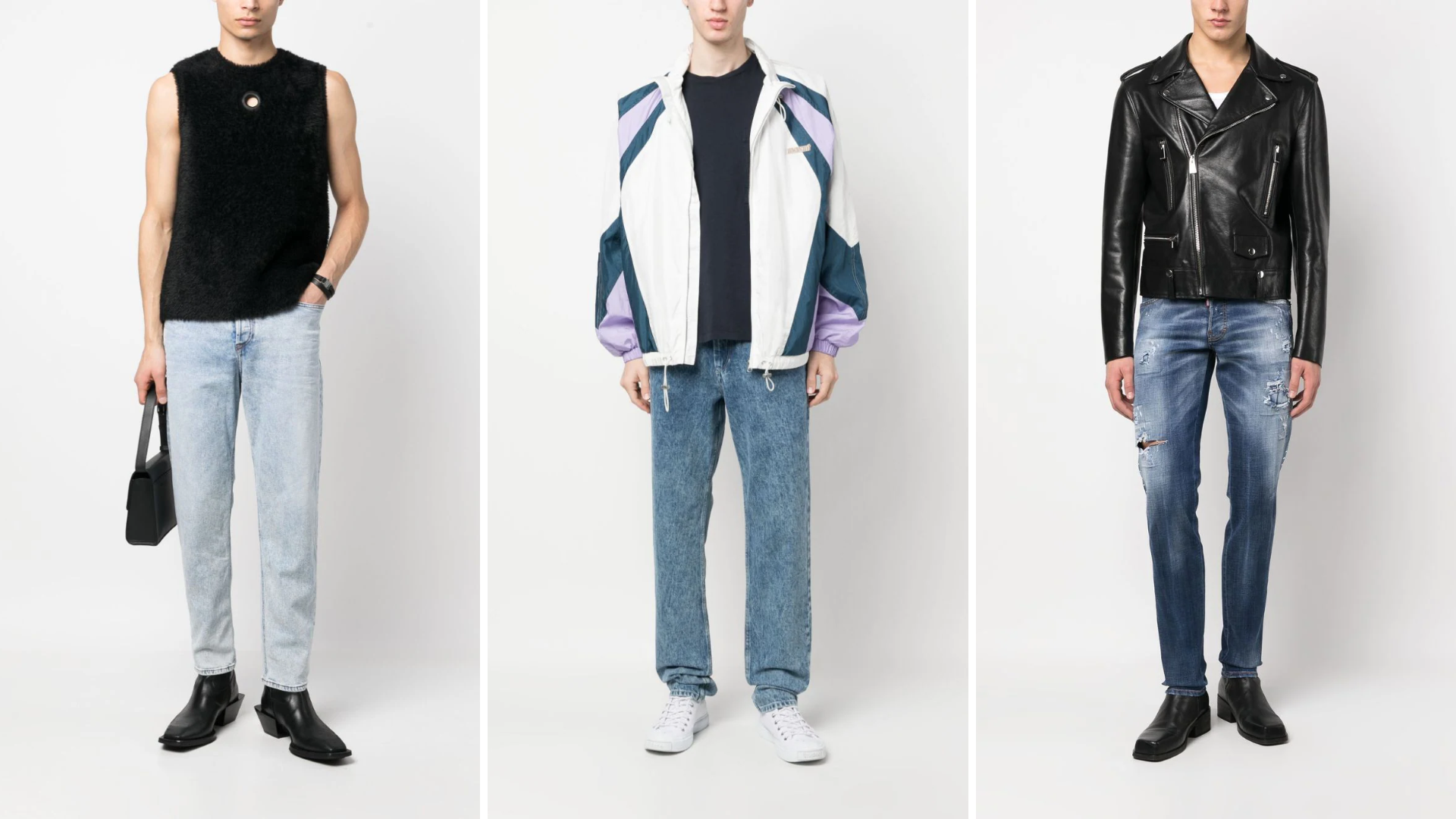 Mặc đẹp hơn với 8 kiểu form dáng quần jeans năng động | ELLE Man